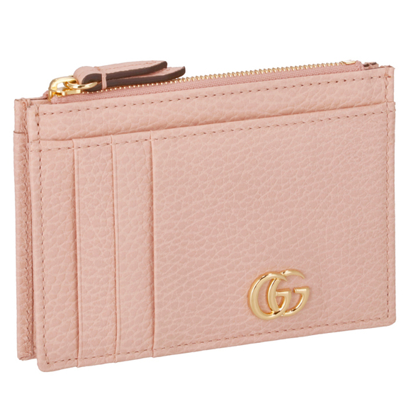 Gucci | Bags | Gucci Gg Marmont Zip Card Case Pink | Poshmark